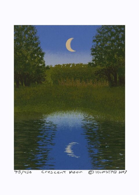 Crescent Moon. edition of 450, Carl Homstad - Garver Art Gallery